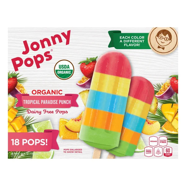 Jonny Pops Organic Dairy Free Pops (Box of 18) – Bargain Bazaarr